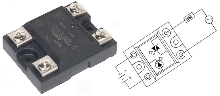 KSD240AC8 Control Solid State Relay 40A 280VAC 3-32VDC | Wiltronics