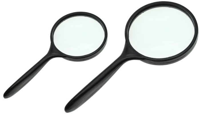 Plastic Magnifying Glass | 50, 75, or 100mm Diameter | Wiltronics